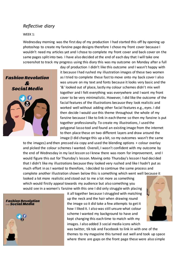 Reflective diary | PDF