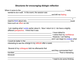 Reflective e portfolios for teachers a case study | PPSX