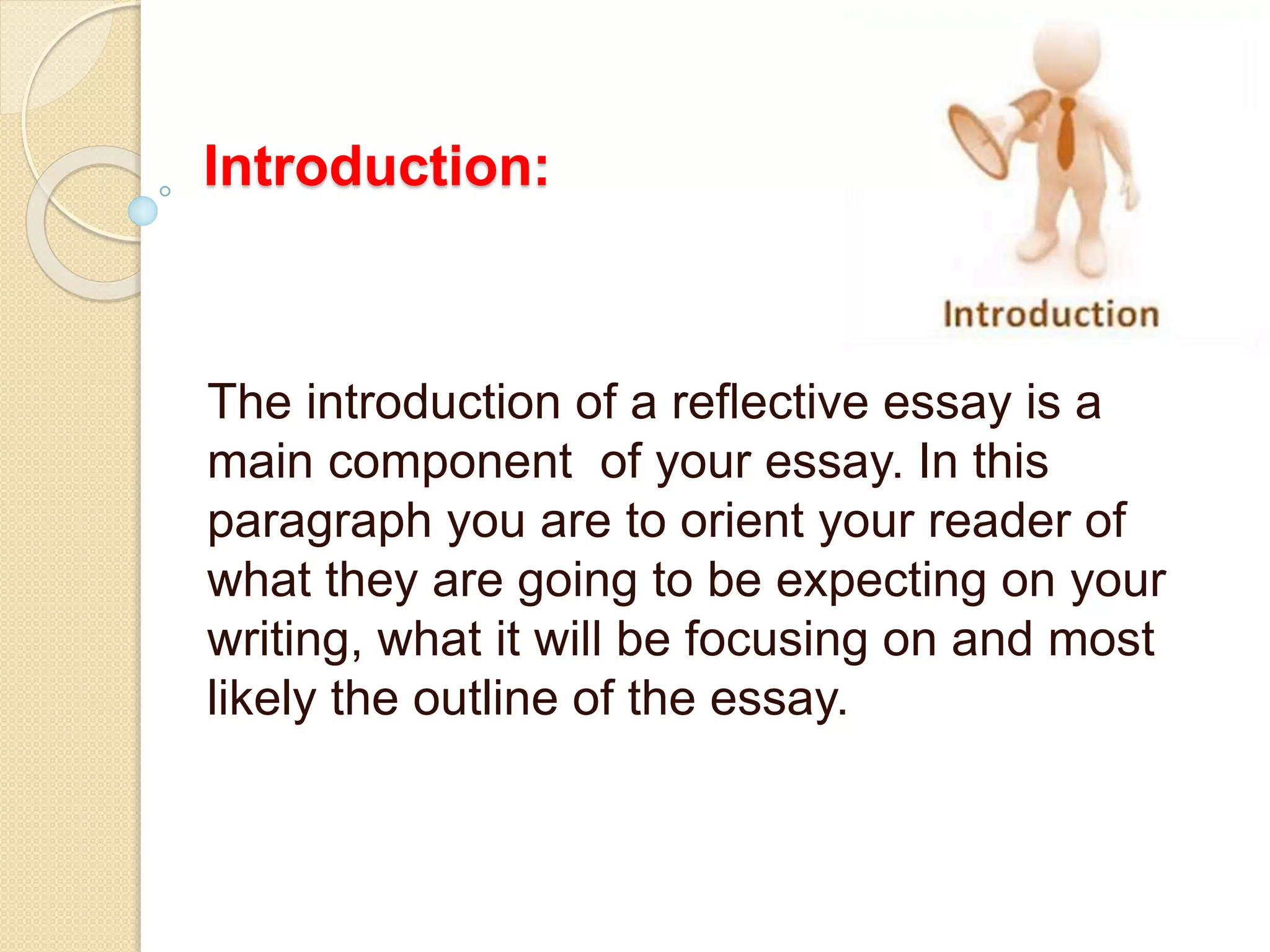 Reflective essay writing | PPTX