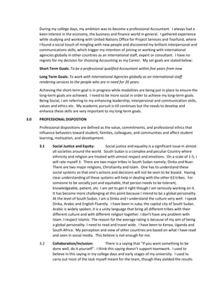 Reflective essay assesment for abraham ayom mba unicaf university | PDF