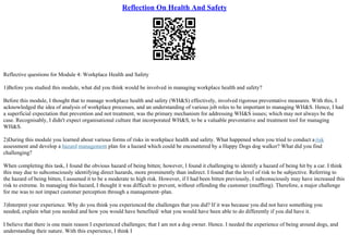 Reflective Essay On Safety | PPT