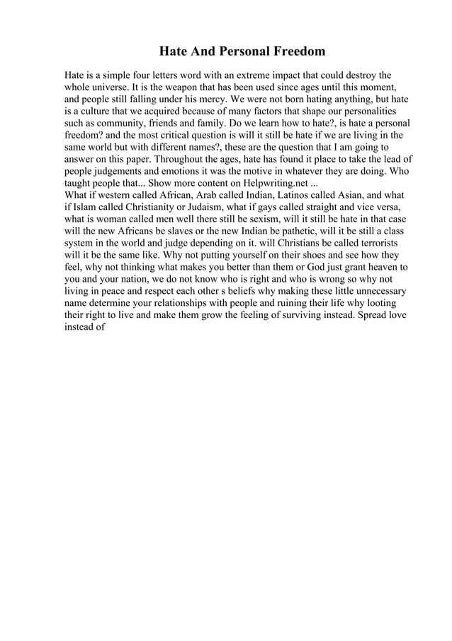 Reflective Essay Sample Paper | PDF