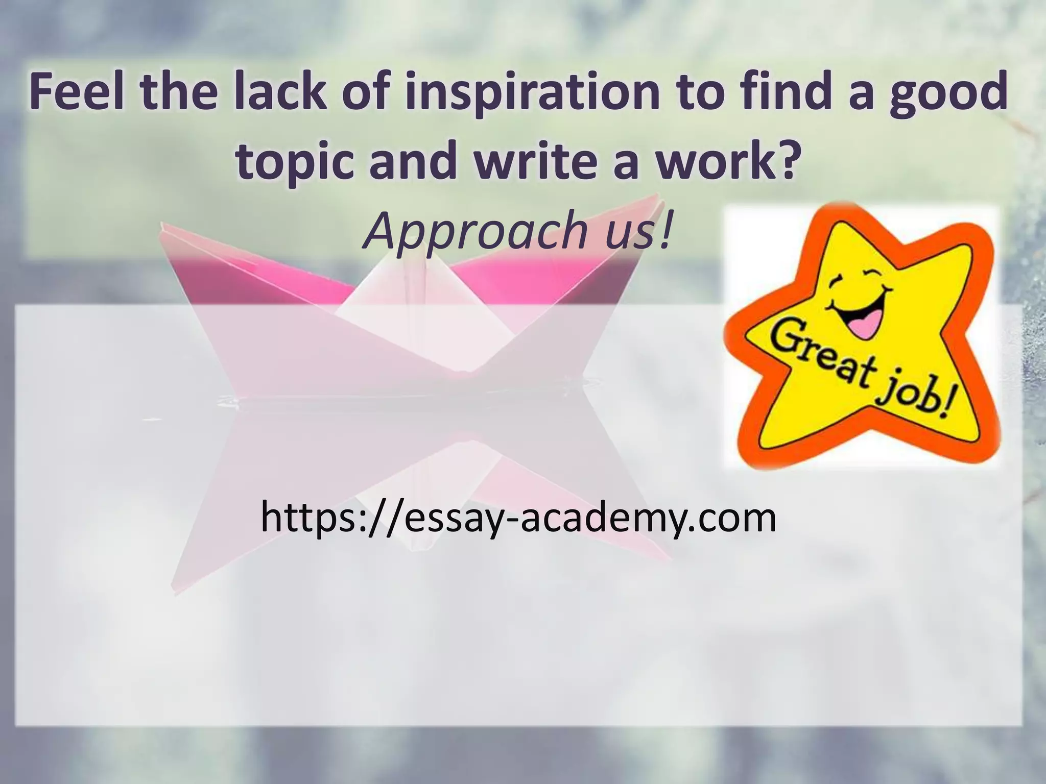 Reflective essay topic ideas | PPTX