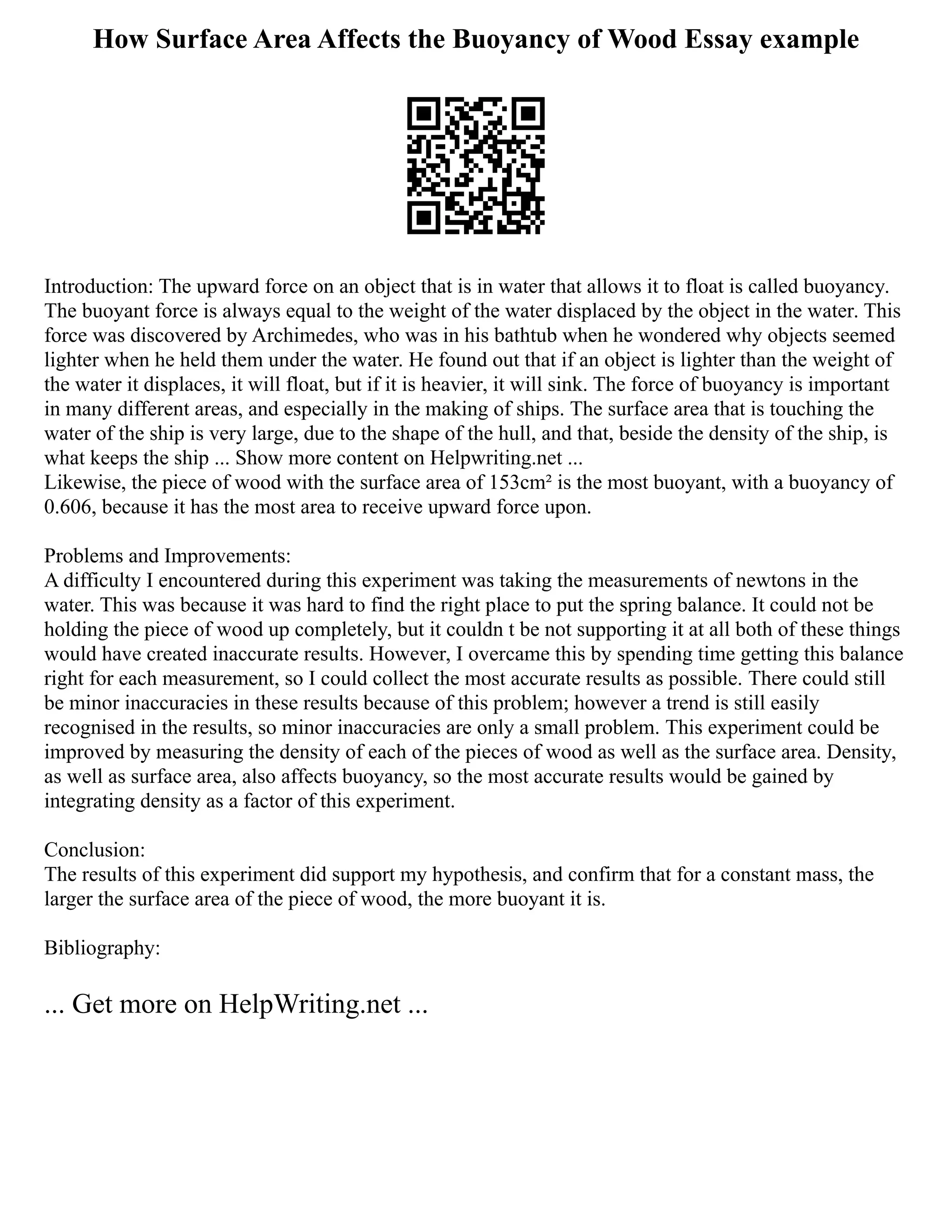 Reflective Essay Write A Short Paragraph About Your | PDF