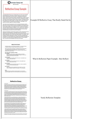 Reflective Essay Writing | PDF