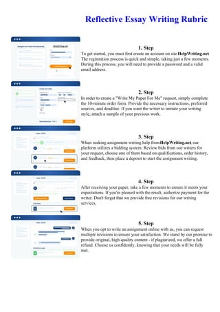 Reflective Essay Writing Rubric | PDF