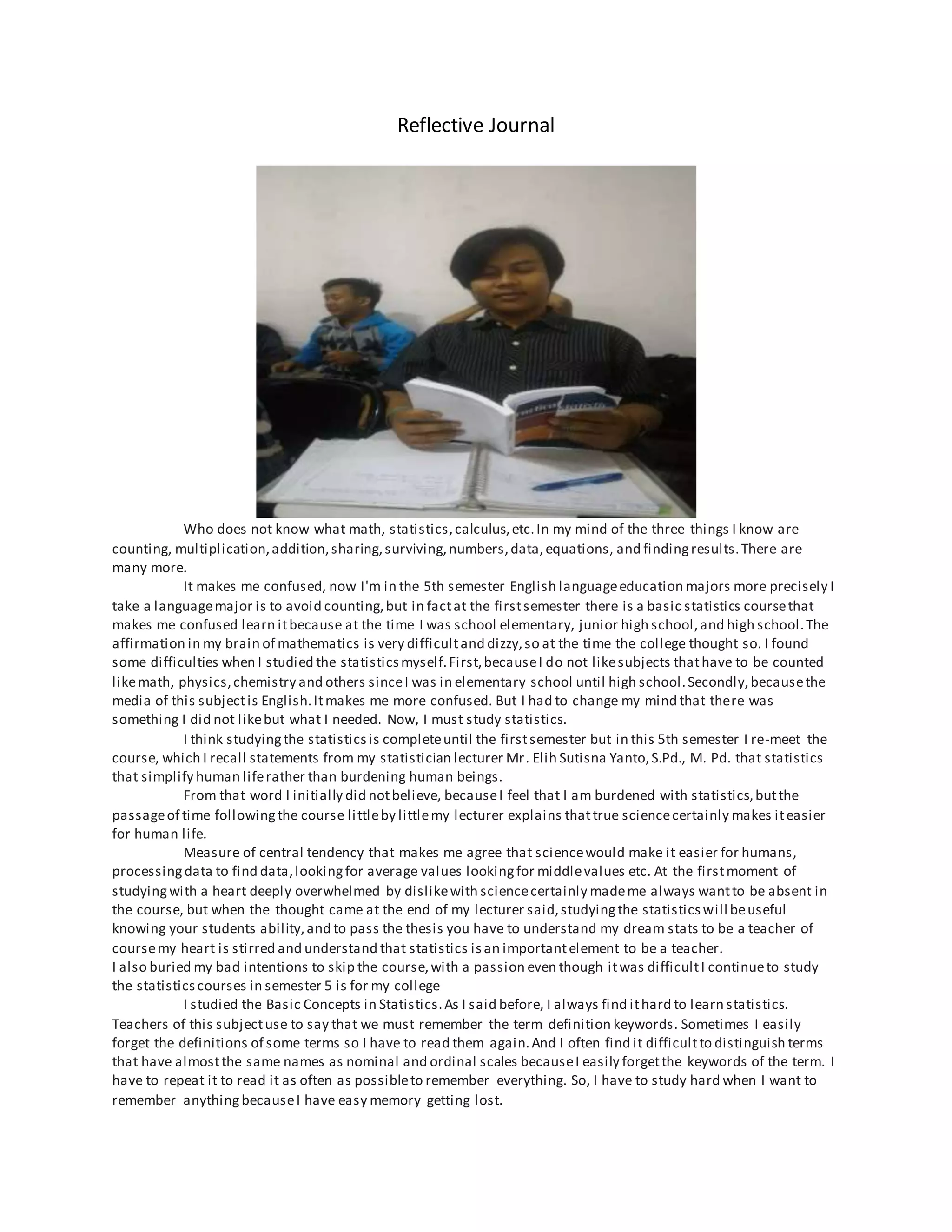 Reflective journal | PDF