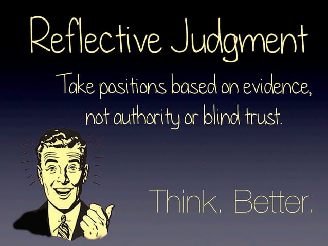 Reflective Judgment Introduction | PDF