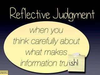 Reflective Judgment Introduction | PDF