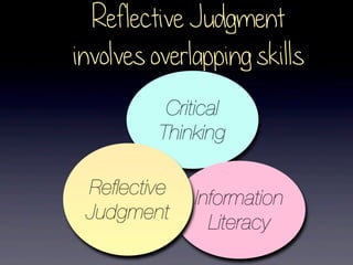 Reflective Judgment Introduction | PDF
