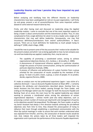 Reflective Leadership | PDF