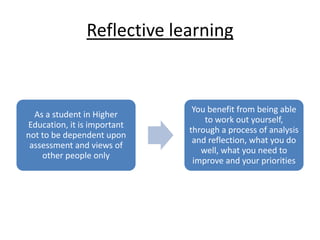 Reflective learning | PPT