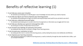 Reflective Learning | PPTX