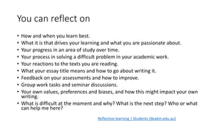 Reflective Learning | PPTX