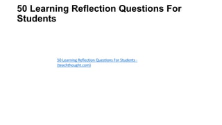 Reflective Learning | PPTX