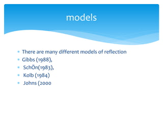 Reflective learning | PPTX