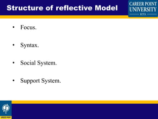 Reflective level of teaching | PPTX