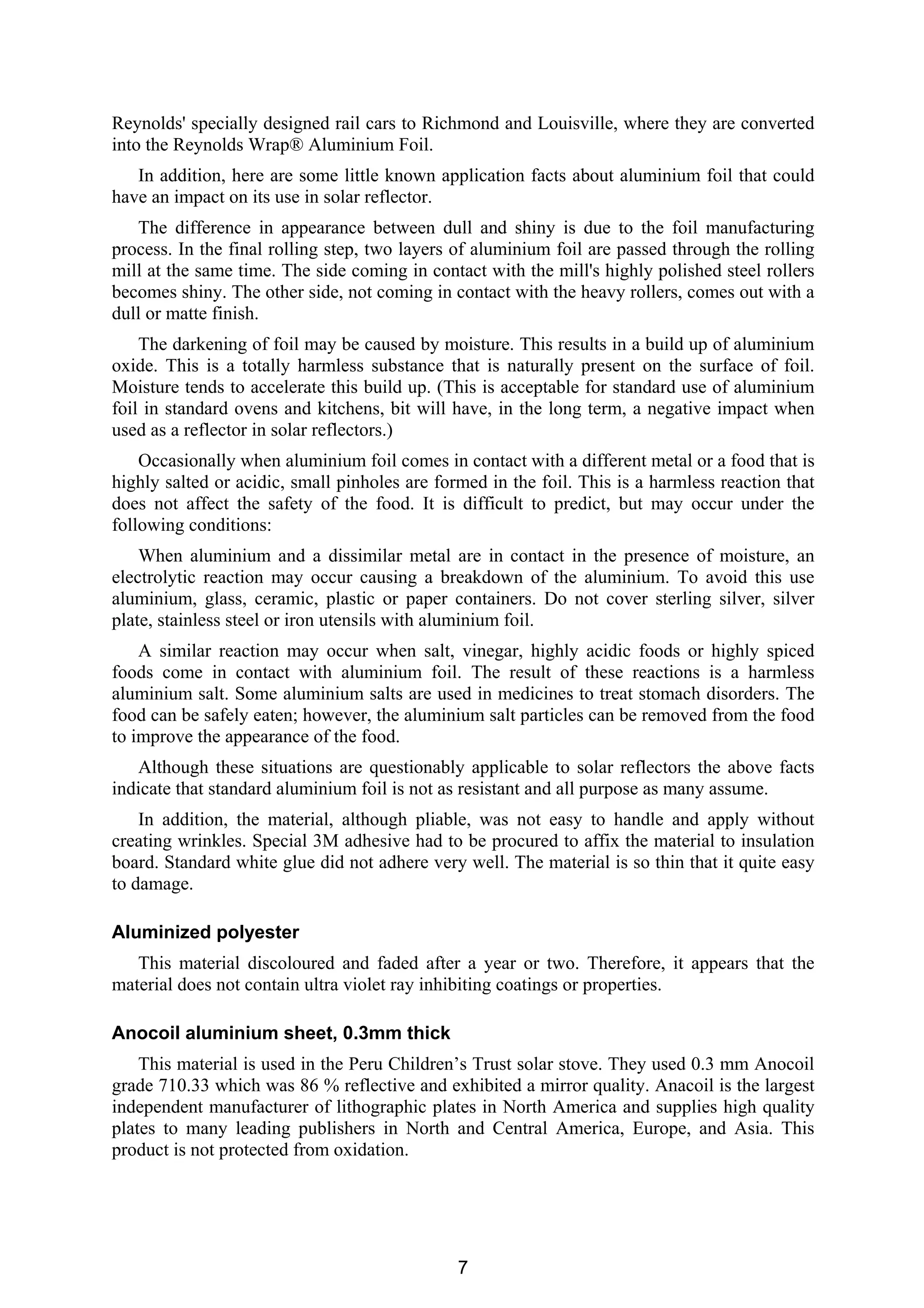 Reflective Material for Solar Thermal | PDF