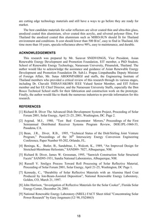 Reflective Material for Solar Thermal | PDF