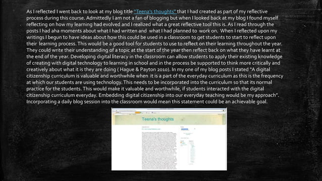 Reflective portfolio | PPTX