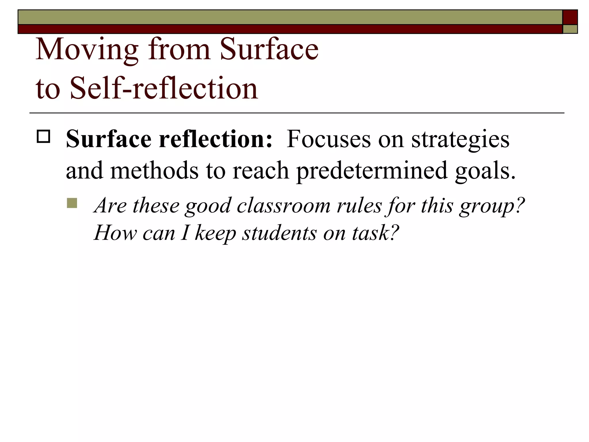 Reflective practice | PPT
