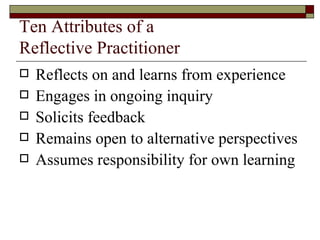 Reflective practice | PPT