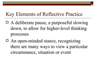 Reflective practice | PPT