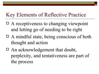 Reflective practice | PPT