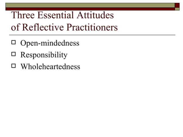 Reflective practice | PPT