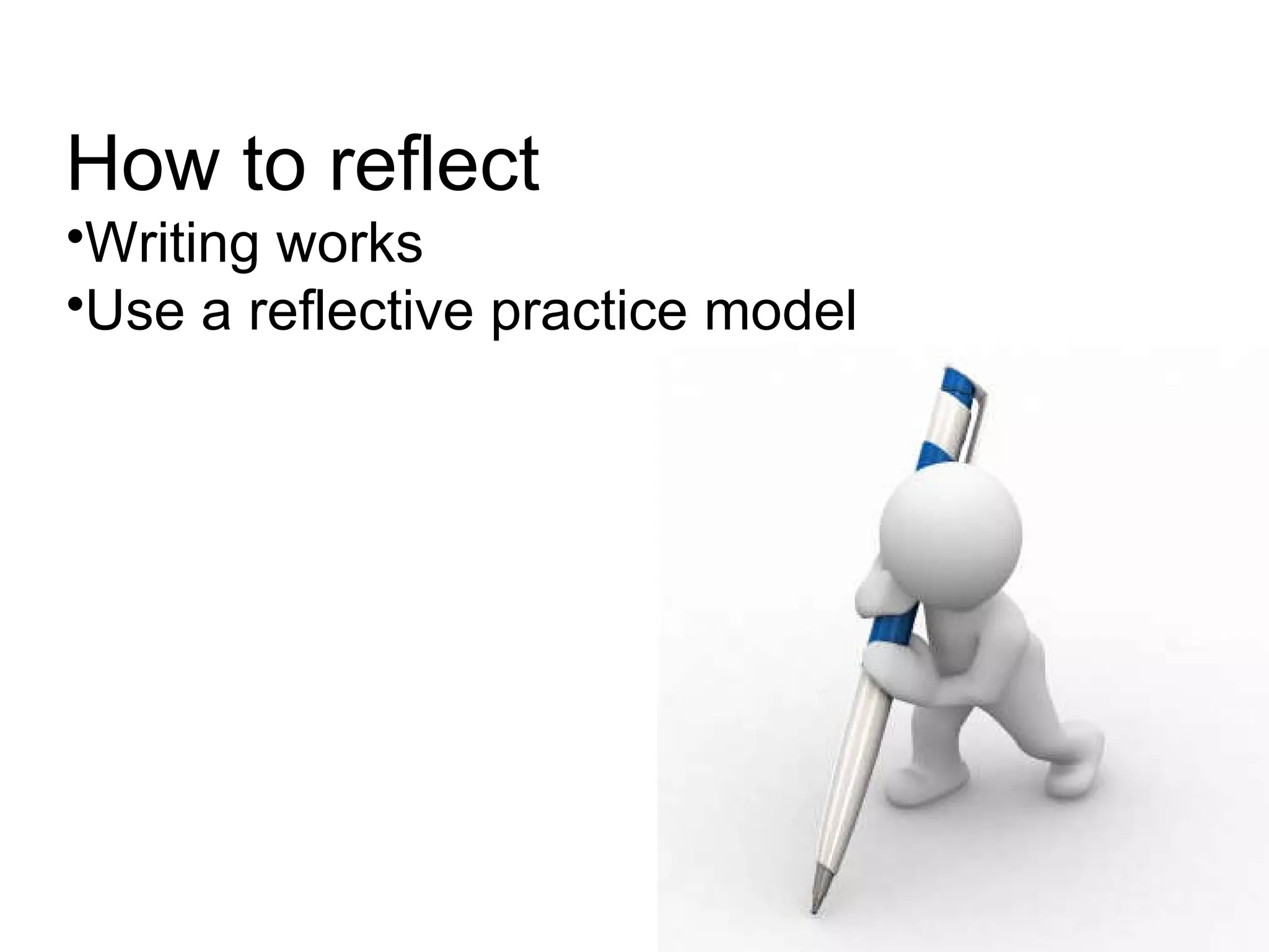 Reflective practice | PPT | Resume Writing and Advice | Job Search