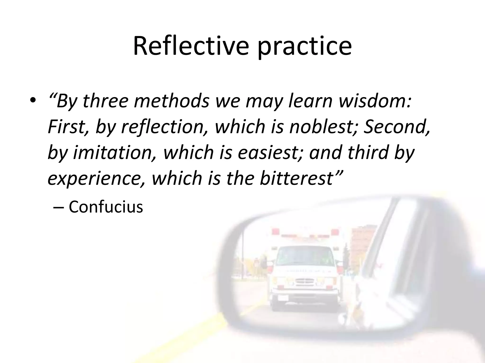 Introduction to Reflective Practice | PPTX