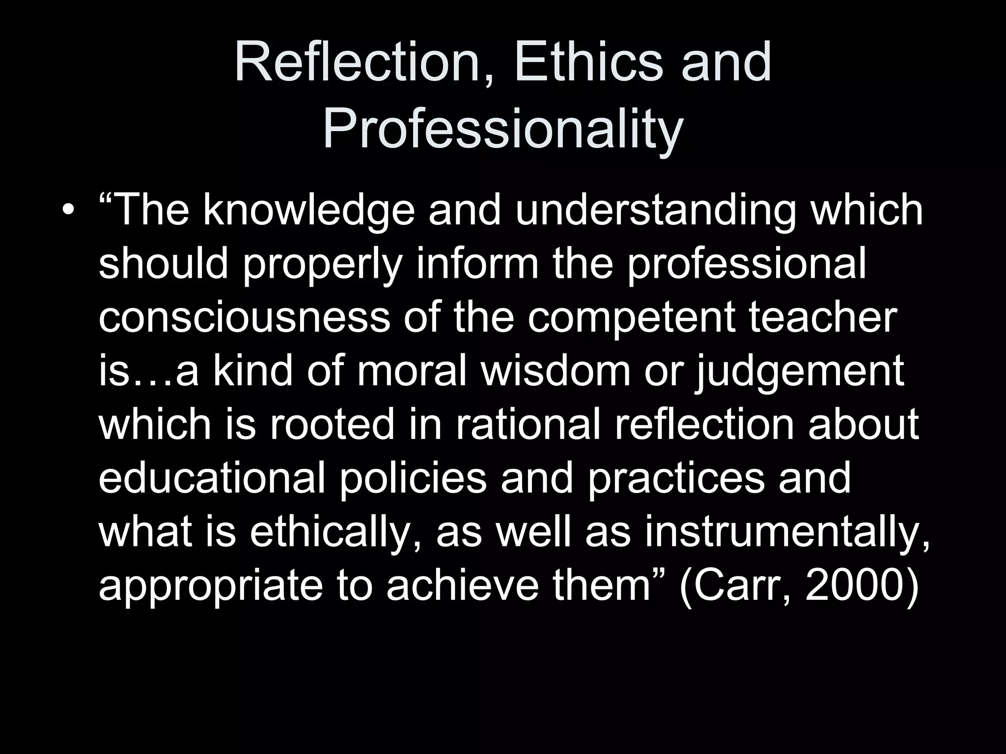 Reflective practice | PPTX