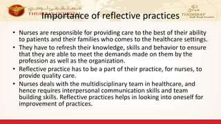 Reflective practice | PPTX