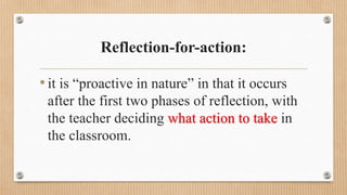 Reflective practice | PPTX