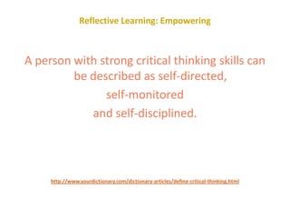 Reflective Practice Session | PPT