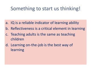 Reflective Practice Session | PPT