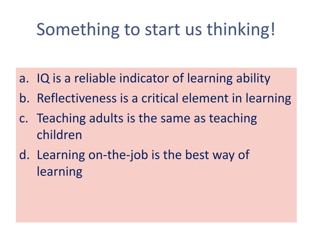 Reflective Practice Session | PPT