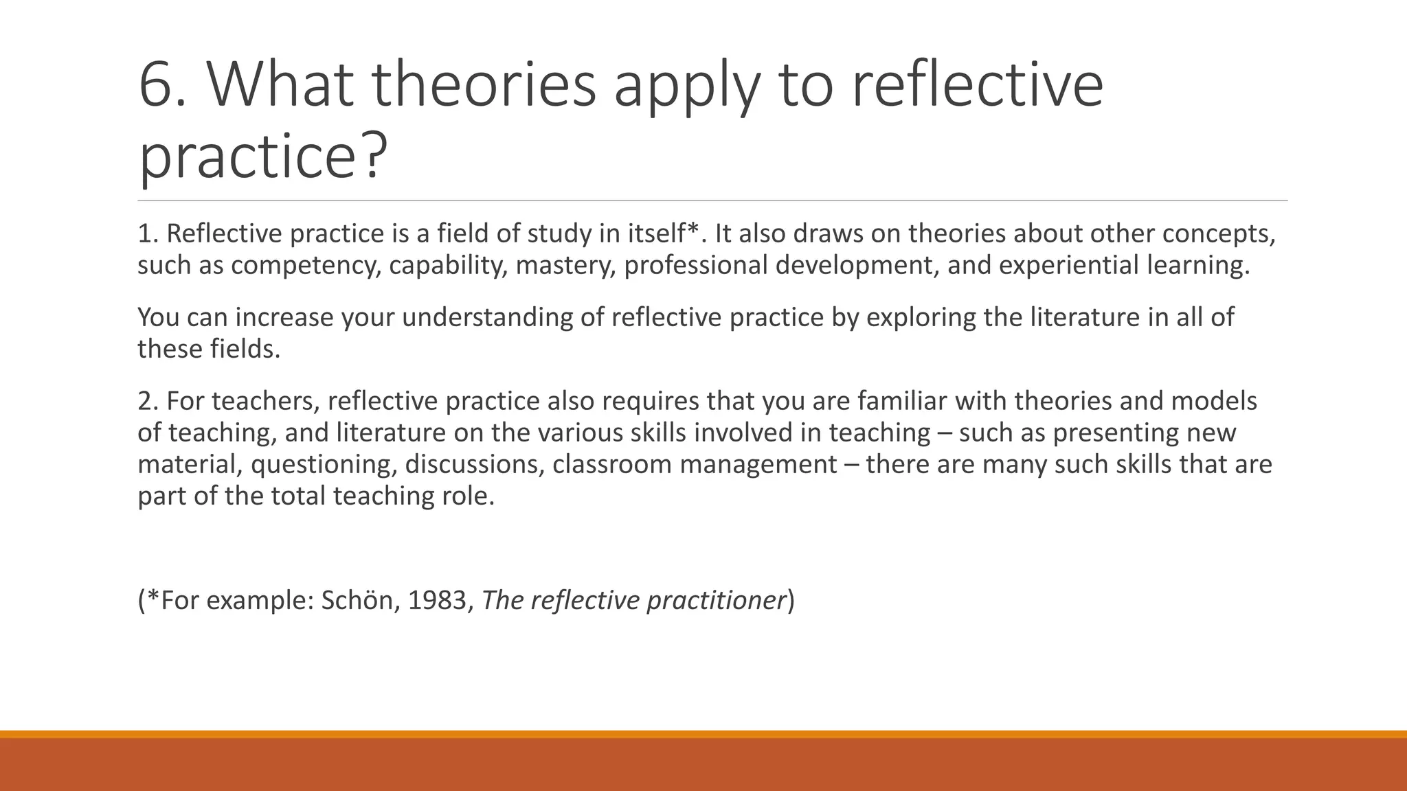 Reflective practice for teachers | PPTX