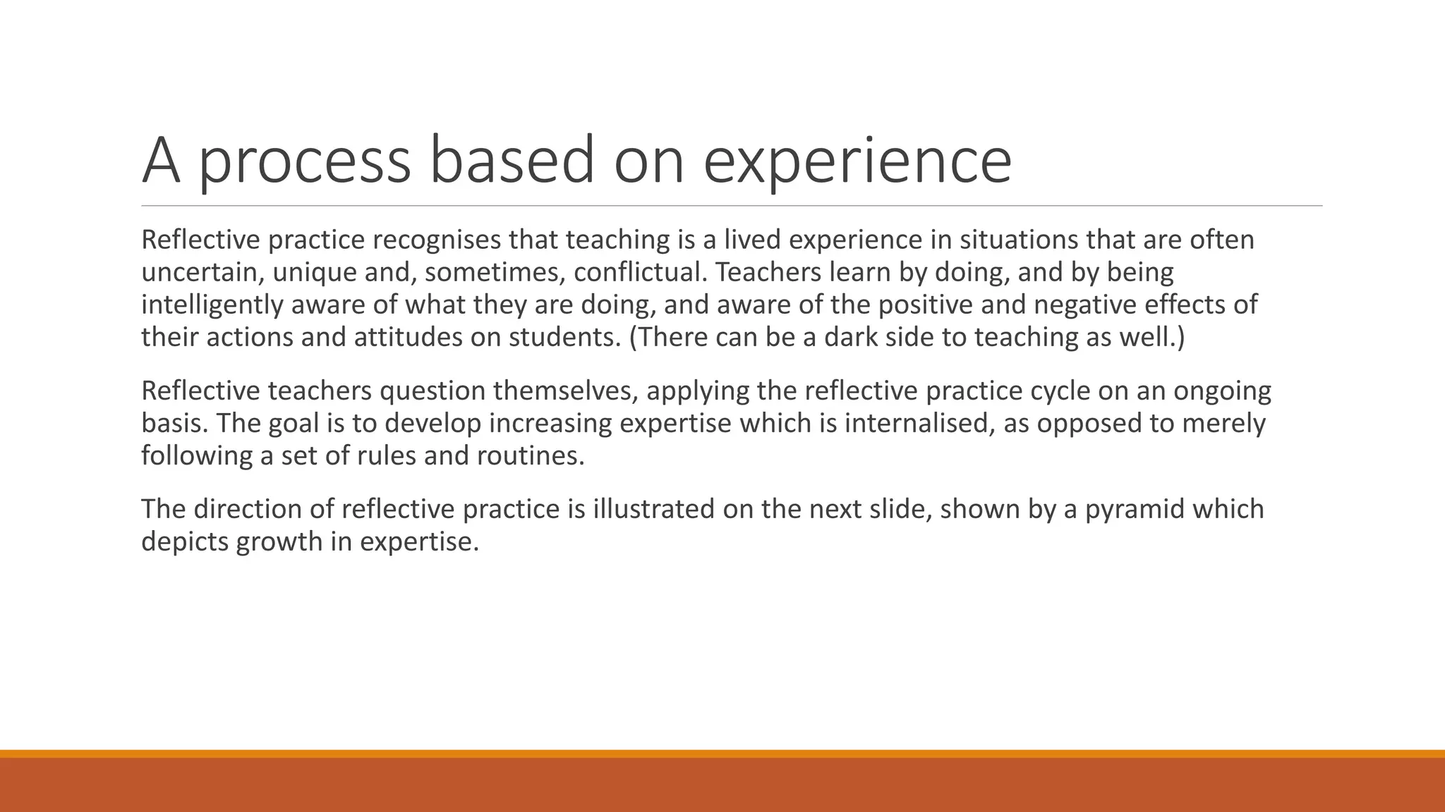 Reflective practice for teachers | PPTX