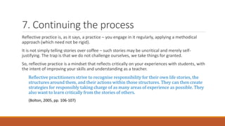 Reflective practice for teachers | PPTX