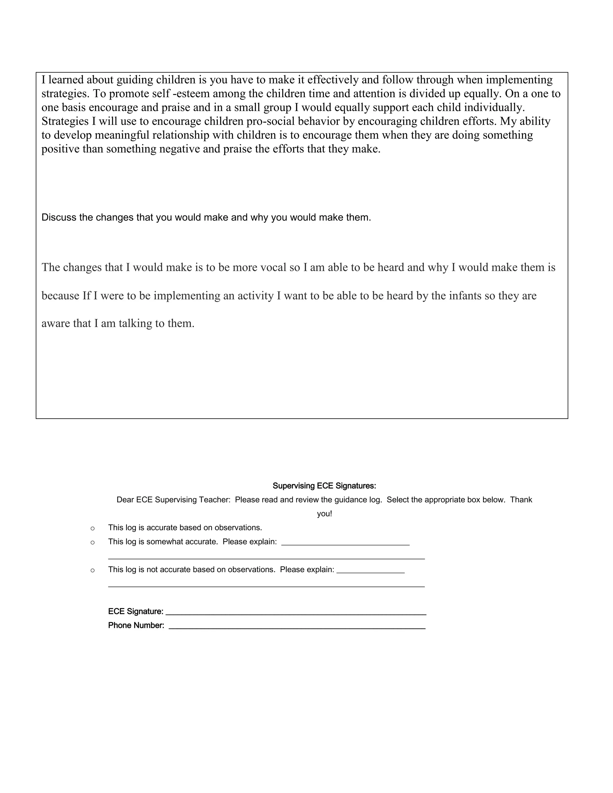 Reflective practice guidance logs | PPT