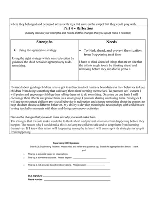Reflective practice guidance logs | DOCX