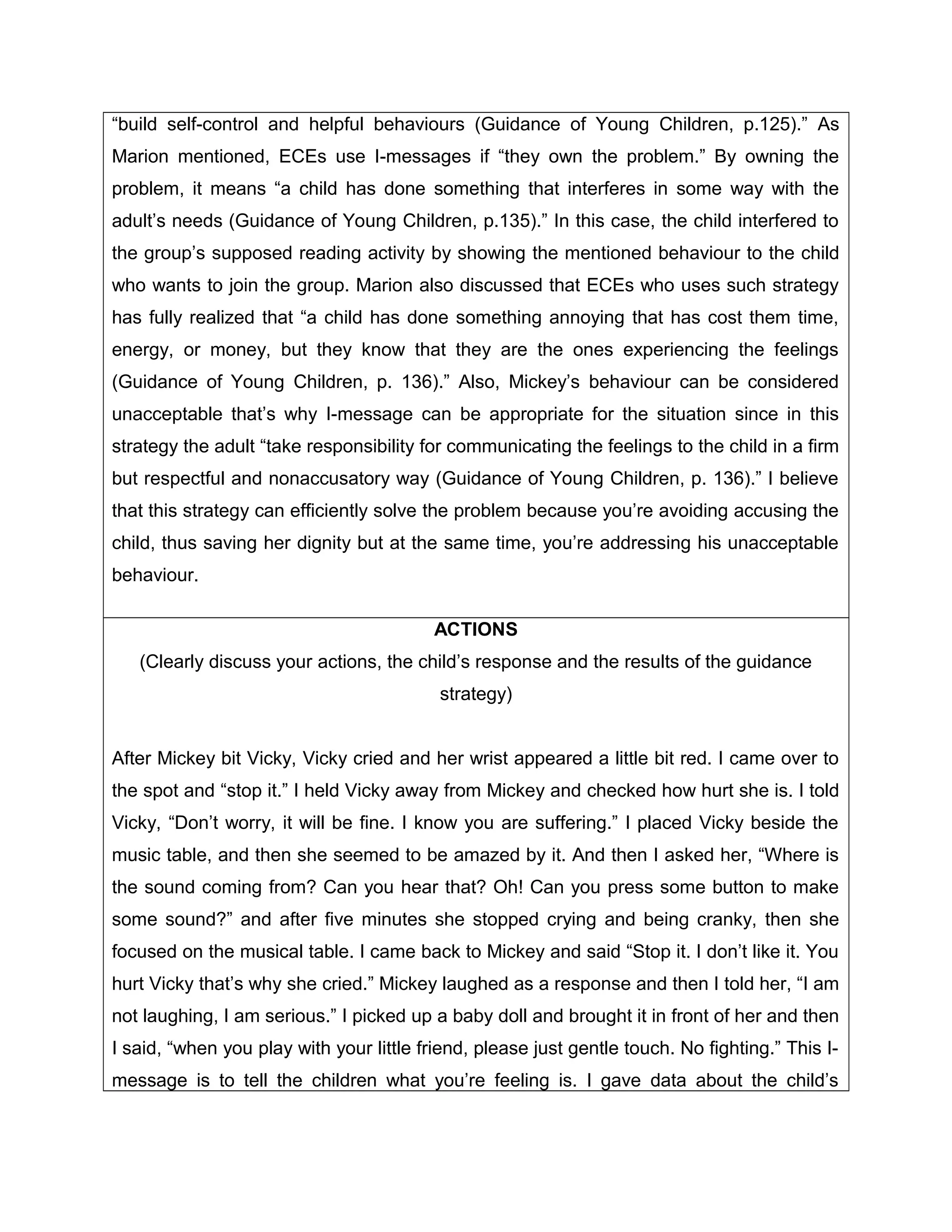 Reflective practice guidance logs (rene) | DOC