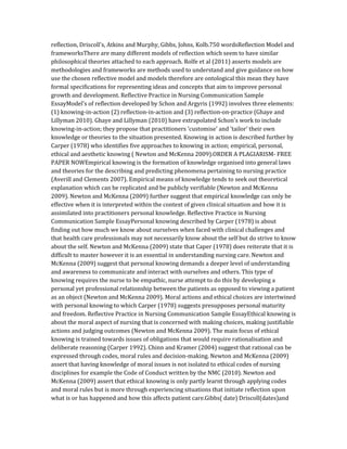 Reflective Practice in Nursing Communication Sample Essay.docx