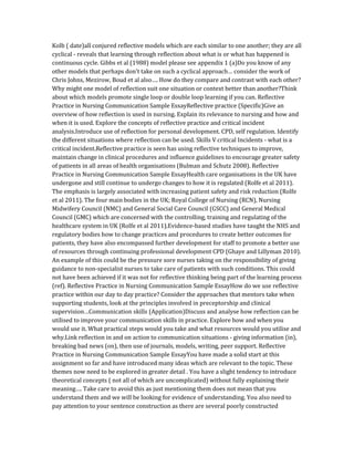 Reflective Practice in Nursing Communication Sample Essay.docx