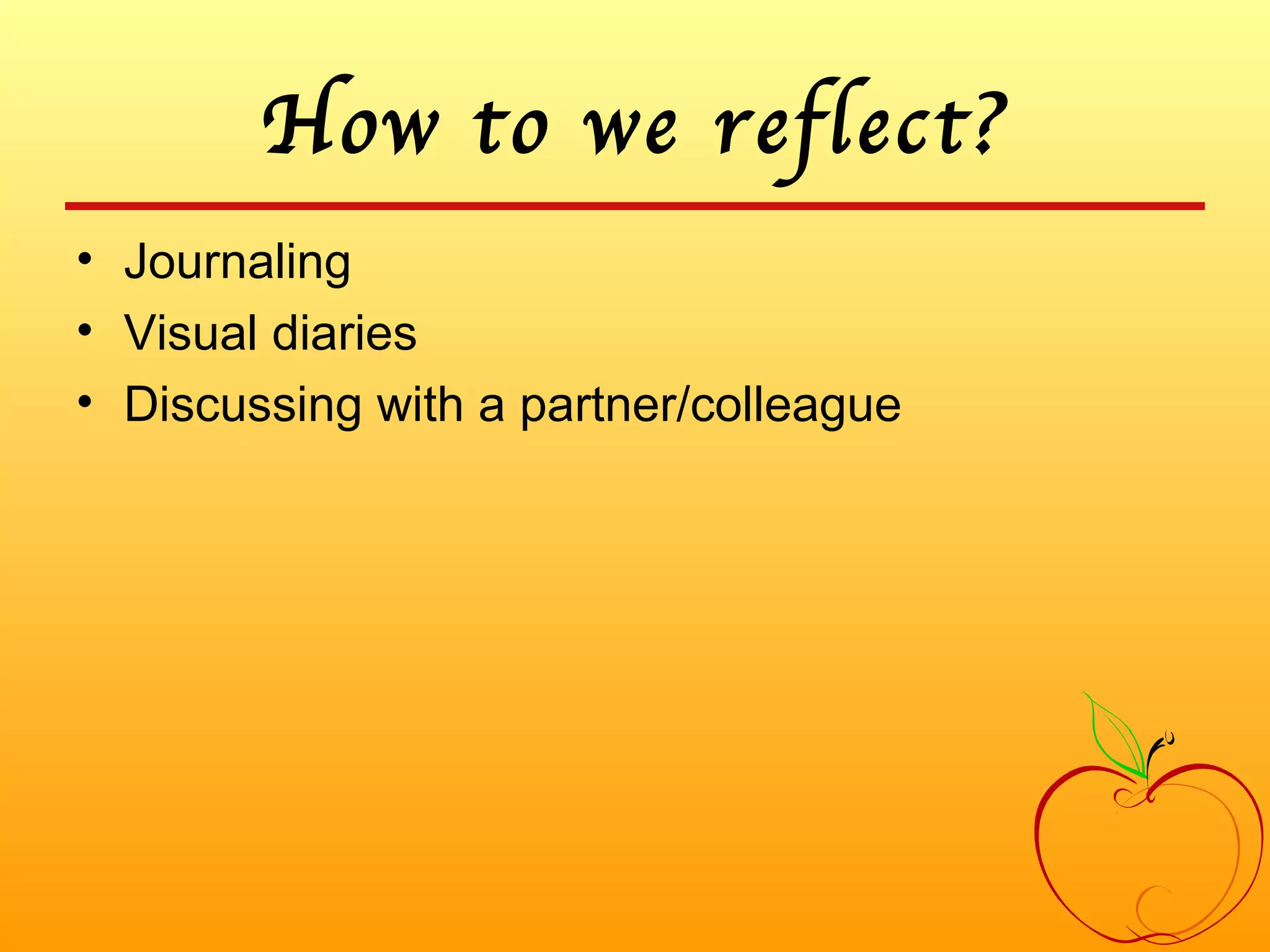 Reflective Practice Presentation | PPT