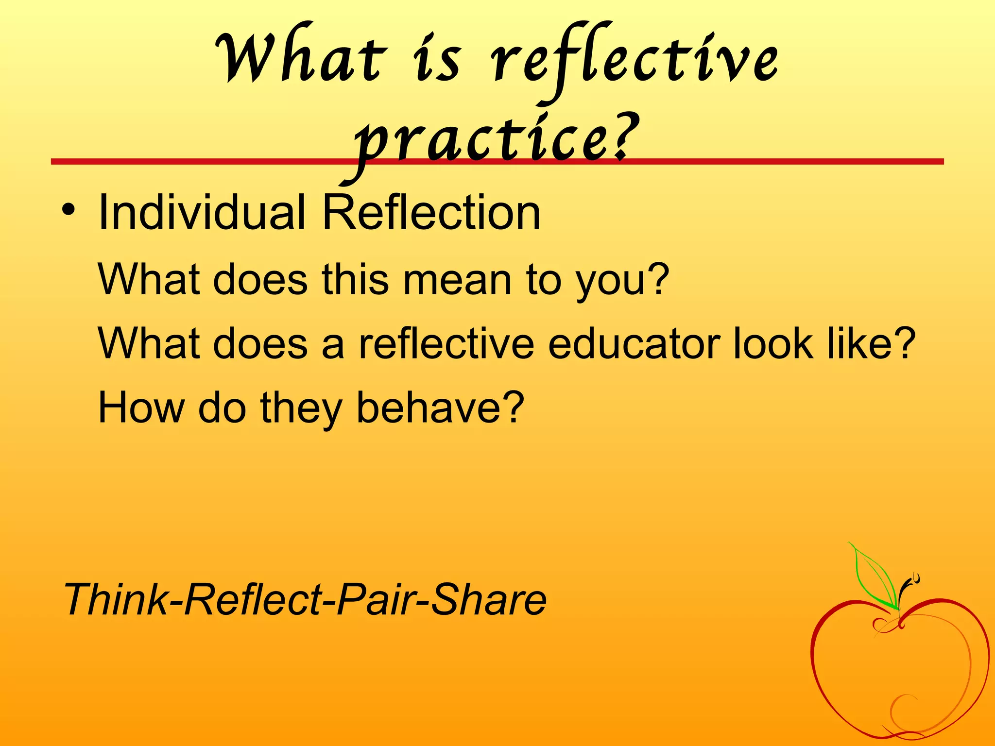 Reflective Practice Presentation | PPT