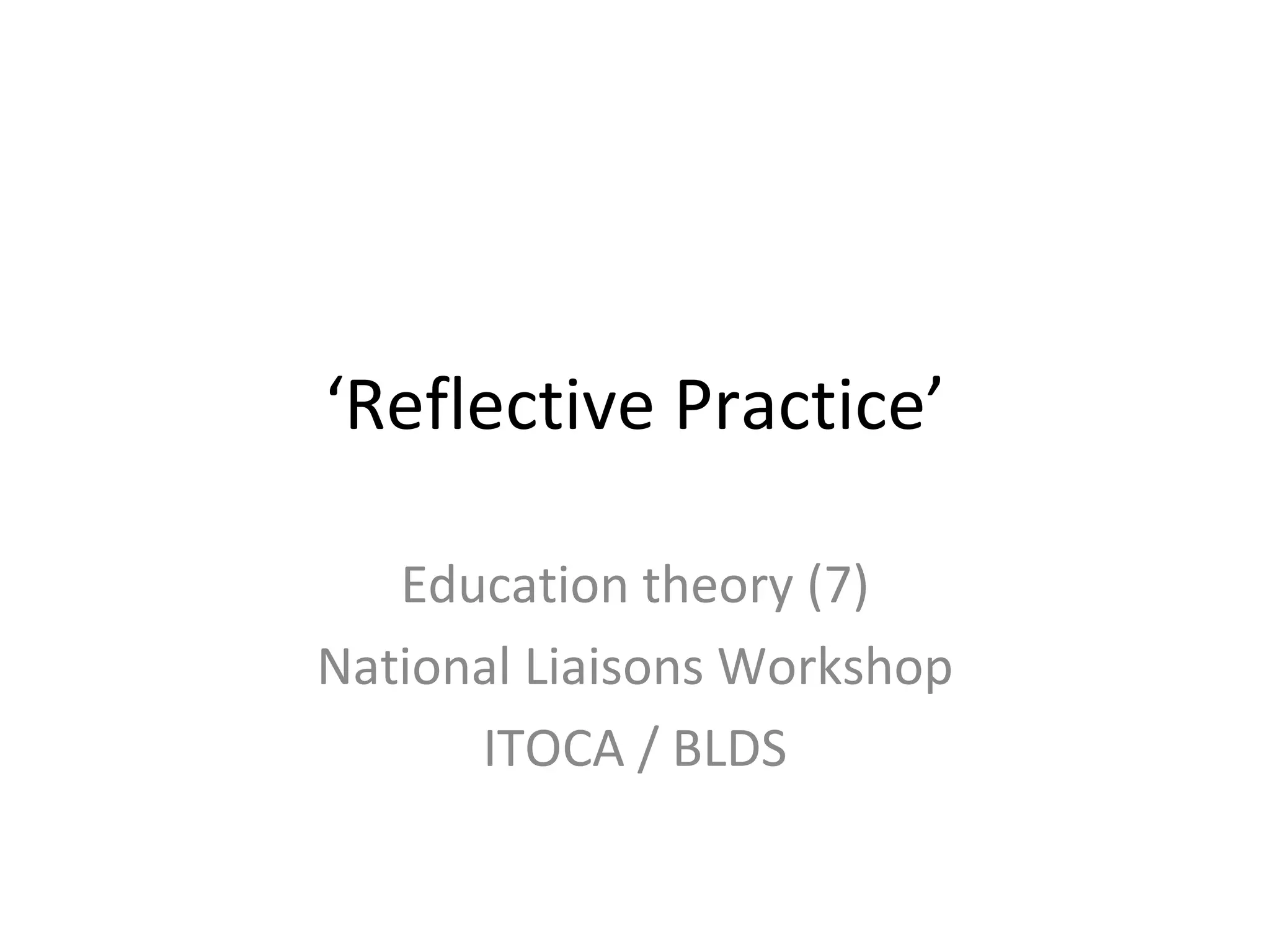 Reflective strategies | PPT