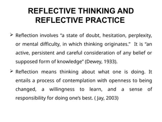 REFLECTIVE STUDENT NOTE teachers teachin | PPTX