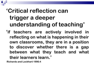 Reflective teaching | PPT